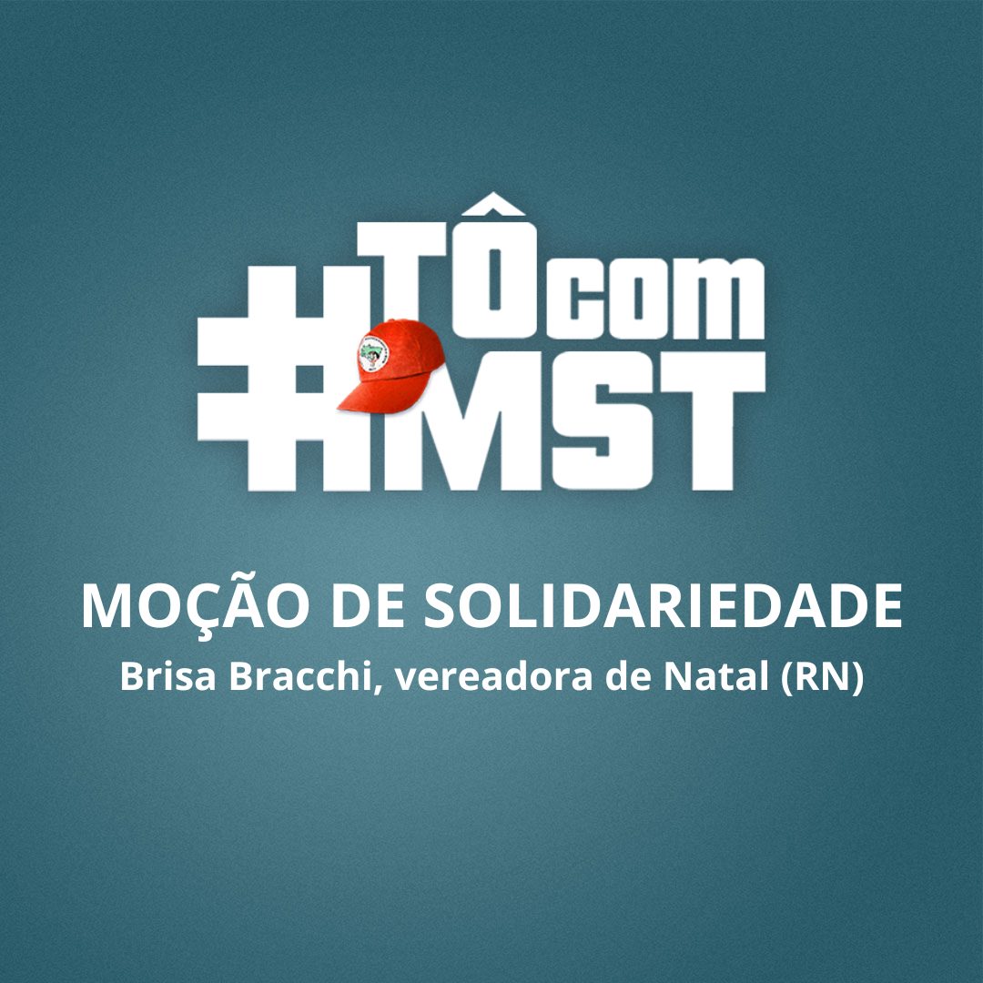 Brisa Bracchi manifesta solidariedade ao MST - MST